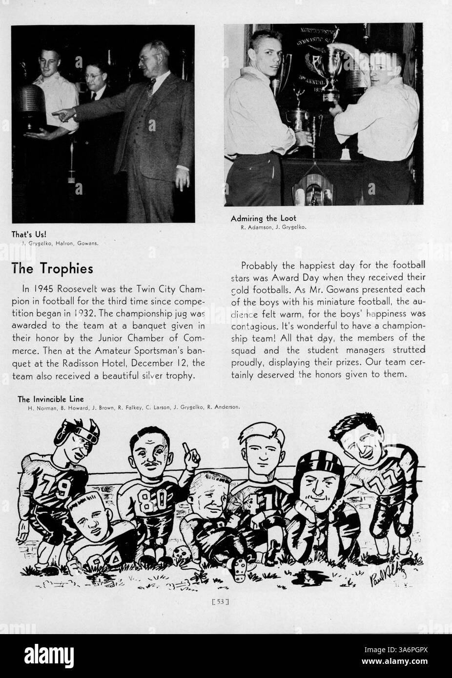 The 1946 Sagamore yearbook from Roosevelt High School highlights ...