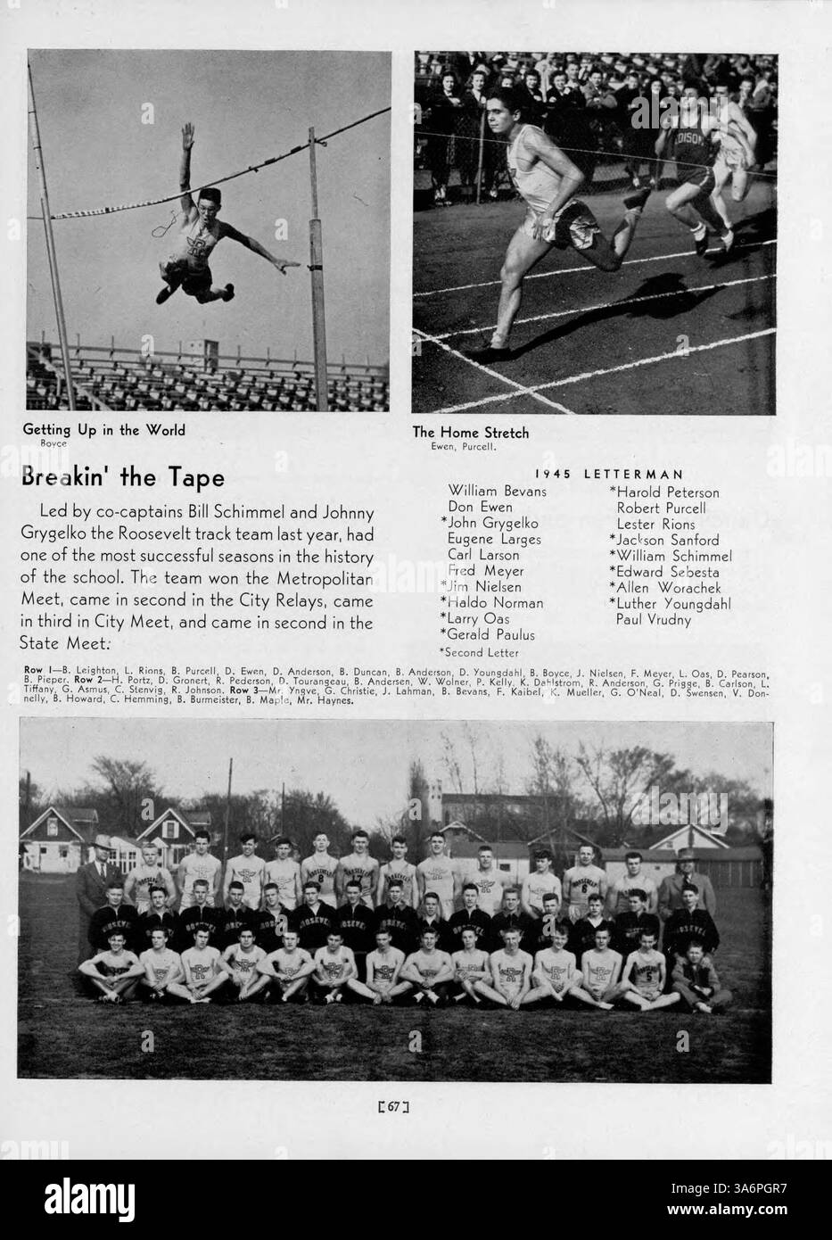 The 1946 Sagamore yearbook from Roosevelt High School highlights ...