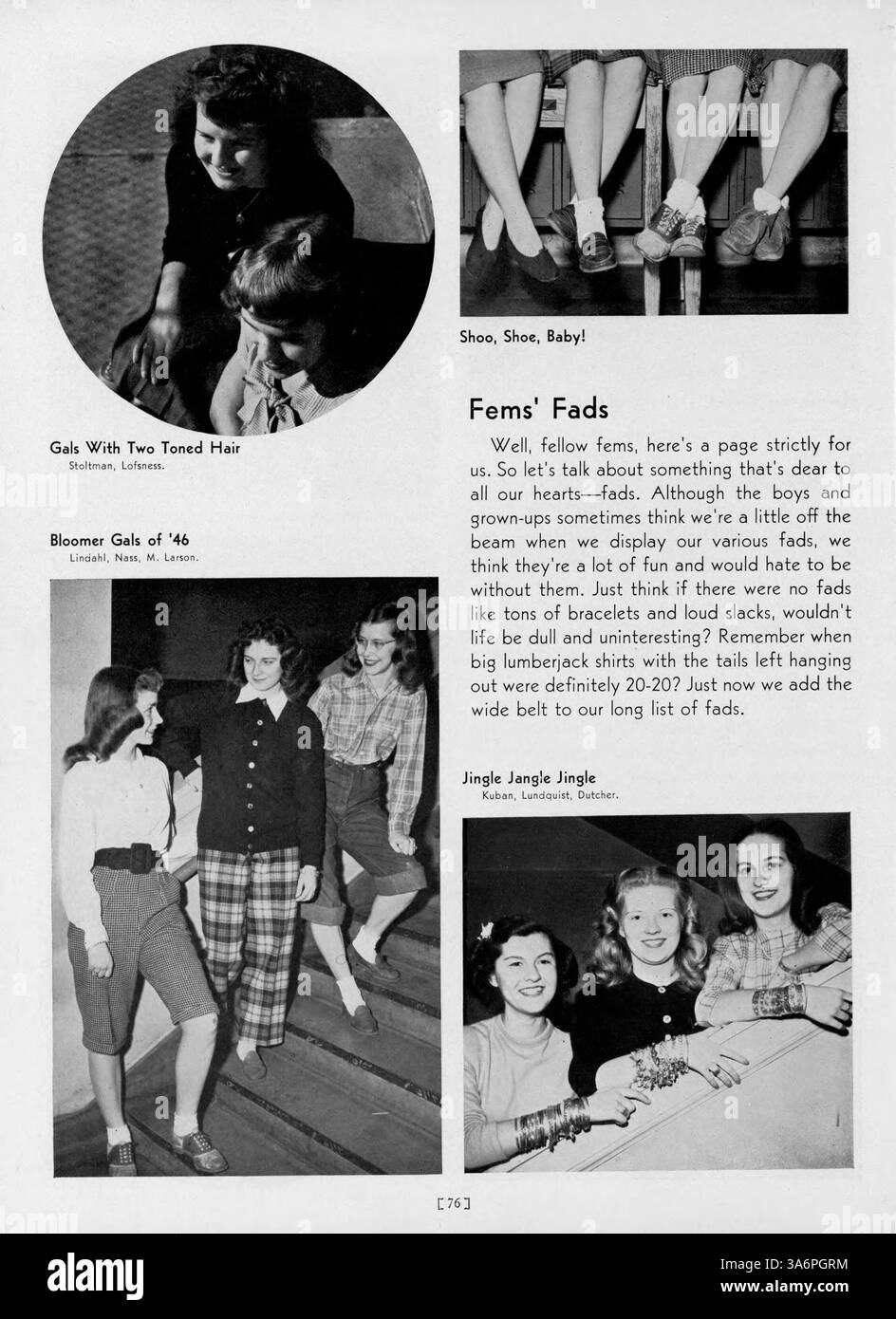 This Roosevelt High School yearbook from 1946, Sagamore, showcases ...