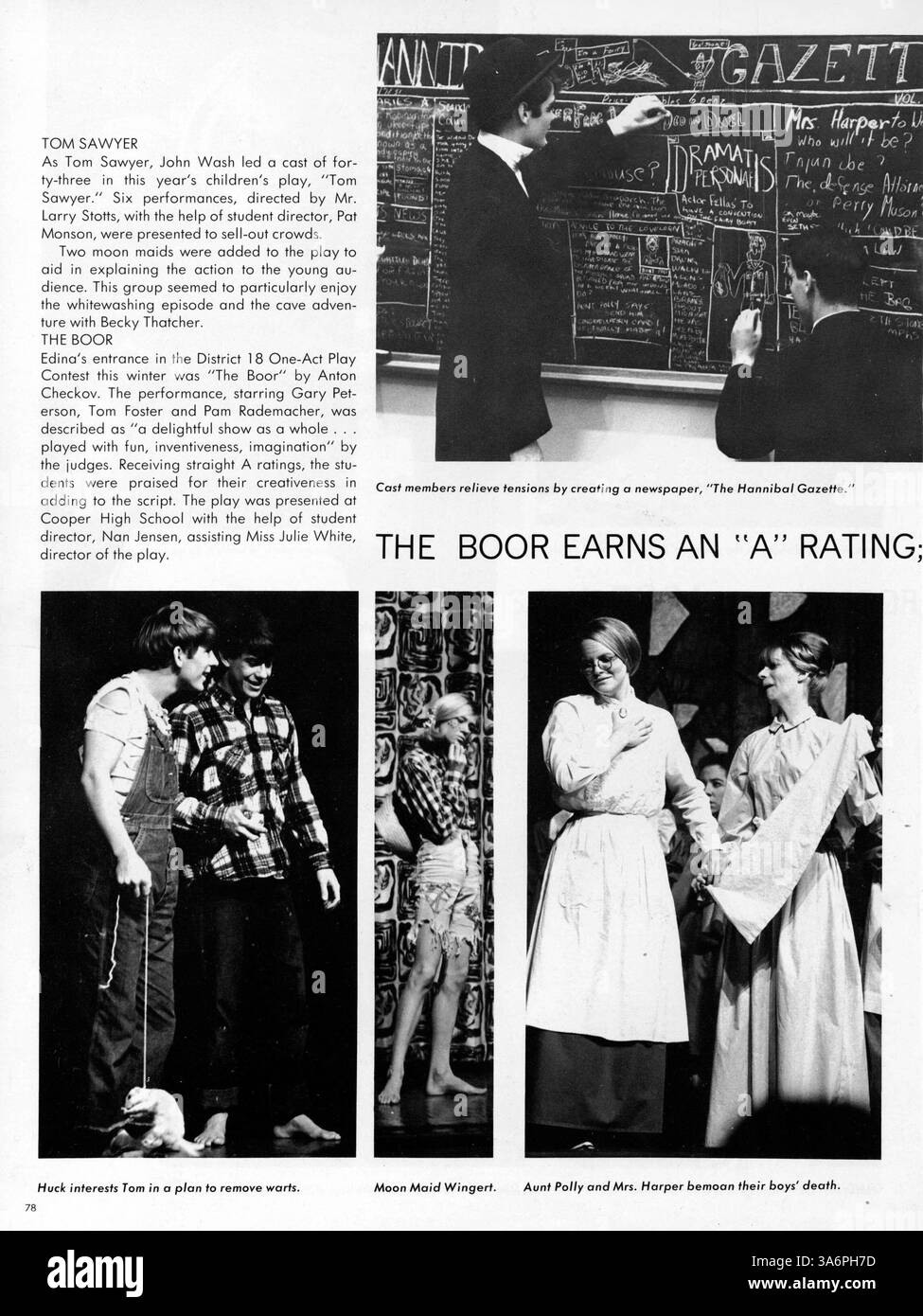 This 1966 edition of the Whigrean yearbook from Edina-Morningside High School highlights student ...