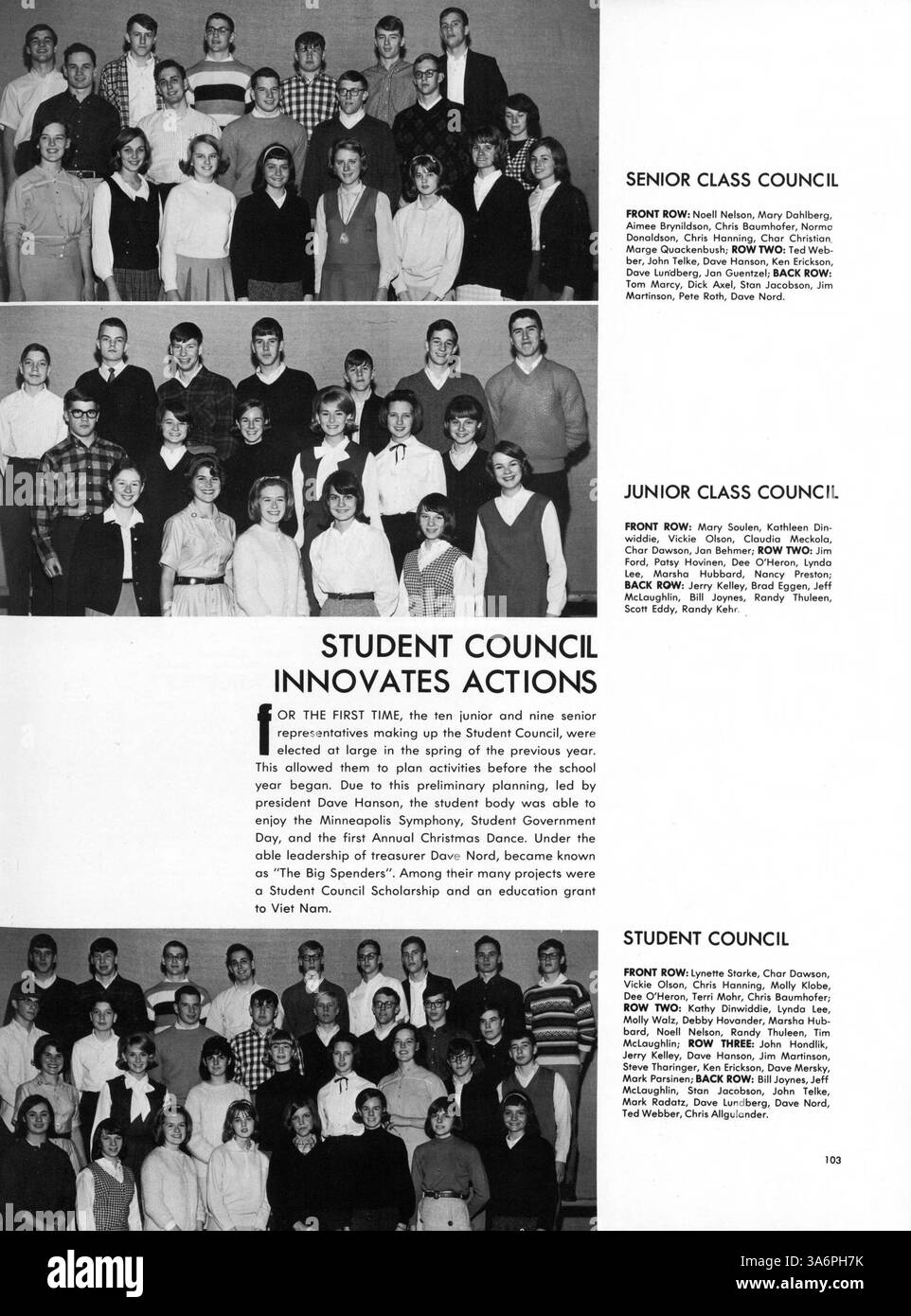 This 1965 Hopkins High yearbook highlights the school's activities and ...