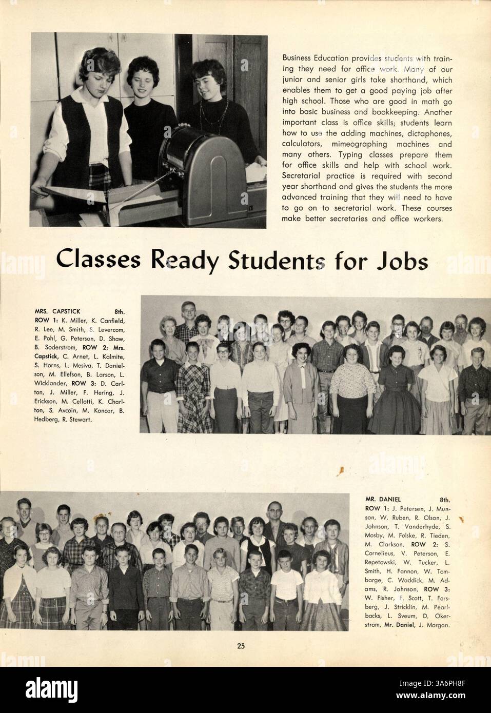 This yearbook from marshall high school 1960 highlights academic achievements hi-res stock ...