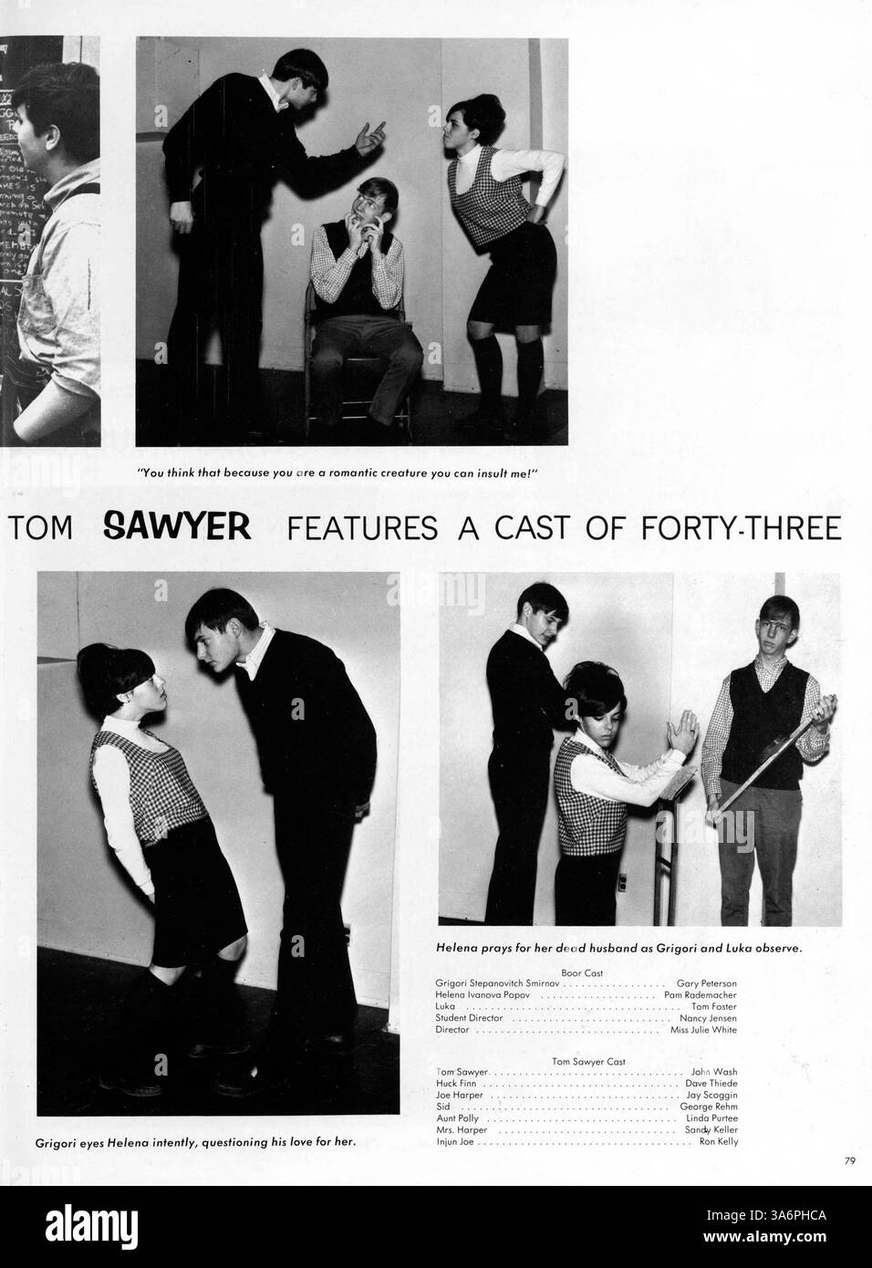 The 1966 Whigrean yearbook from Edina-Morningside High School features student portraits ...