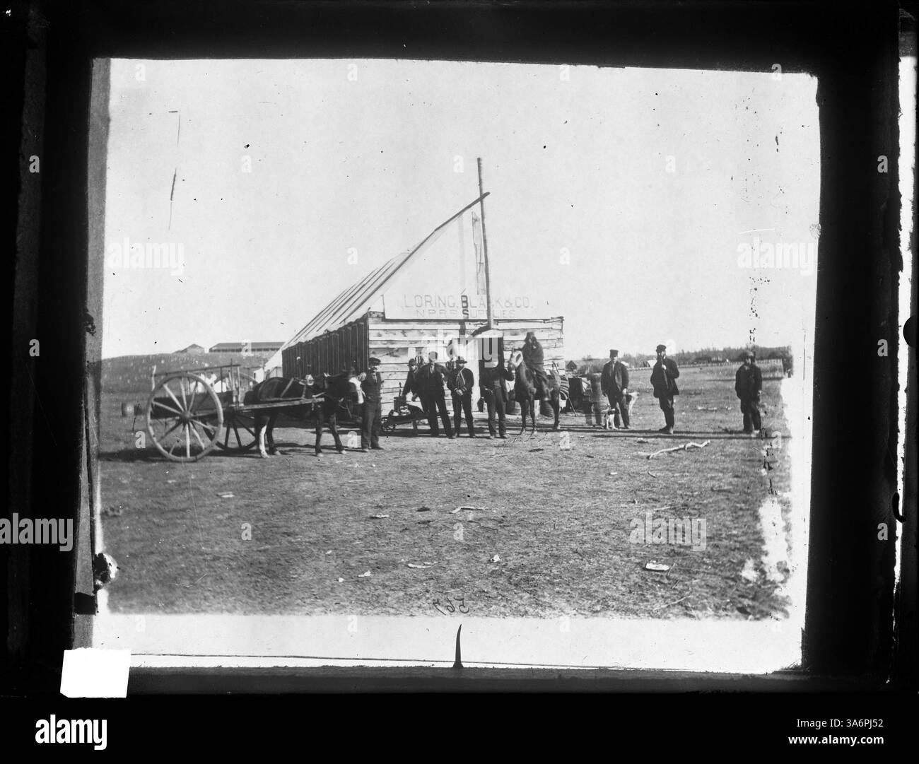 The first store in Jamestown, North Dakota, founded in 1872, marking an ...
