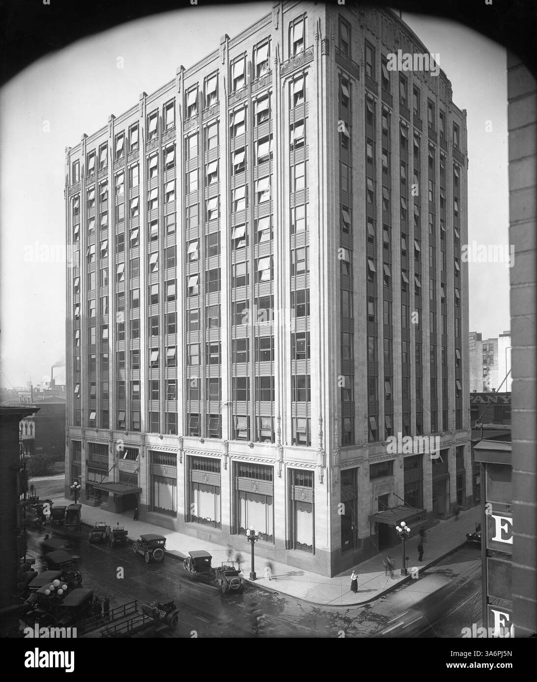 The Metropolitan Bank Building, photographed before the clock was ...