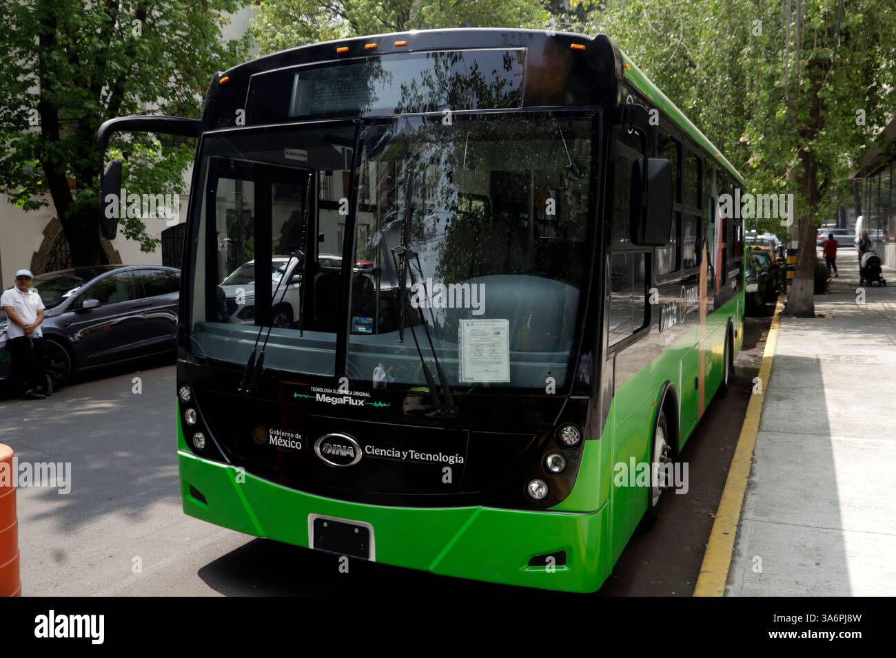 Mexico City, Mexico. 25th Mar, 2025. A electric bus Taruk is seen ...