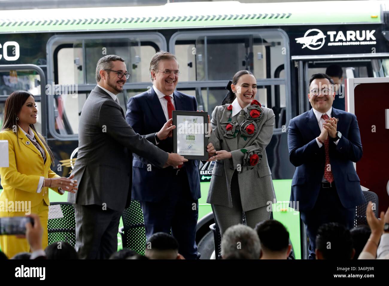 Mexico City, Mexico. 25th Mar, 2025. (L-R) Claudia Agaton Muñiz ...