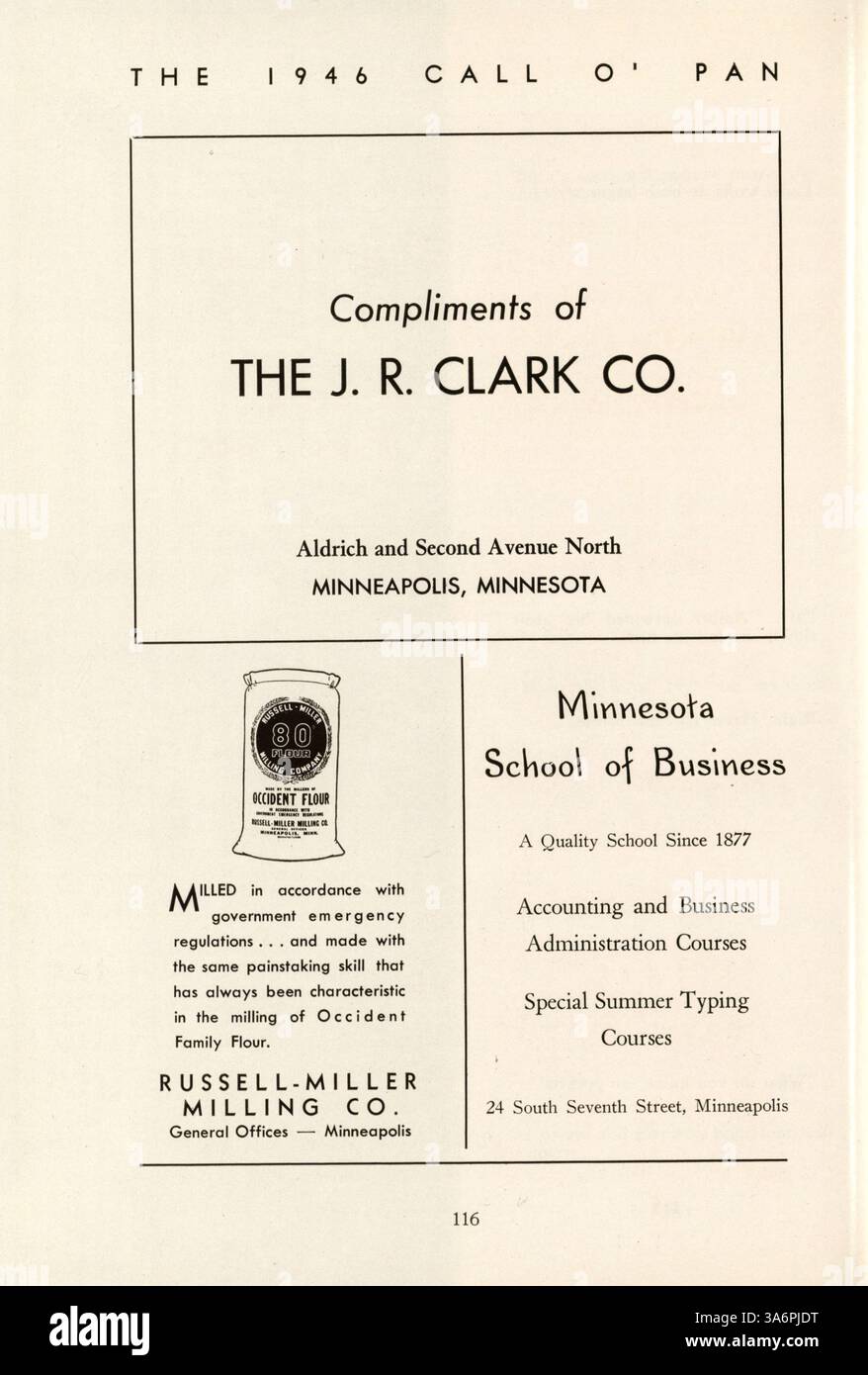 The 1946 Blake Yearbook, Call-O'-Pan, chronicles key events and ...