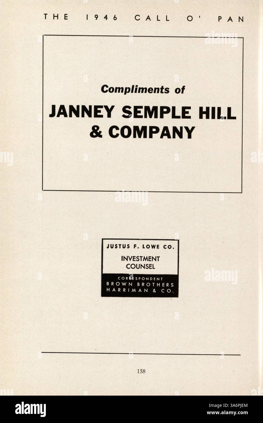 Call-O'-Pan, the 1946 Blake Yearbook, documents the student body ...