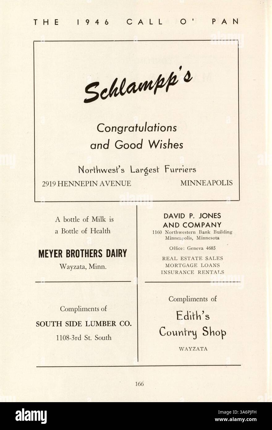 The 1946 Blake Yearbook, Call-O'-Pan, captures the major events and ...