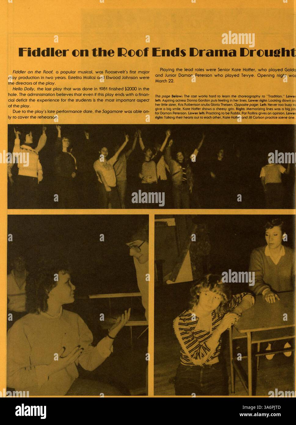 The 1984 Sagamore yearbook captures the essence of Roosevelt High ...