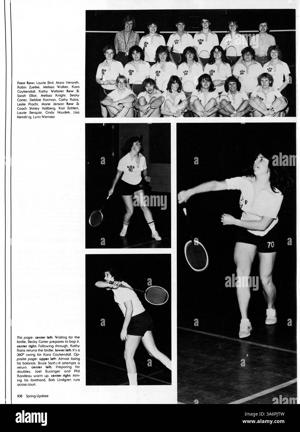 The 1984 Sagamore yearbook provides a snapshot of the Roosevelt High ...