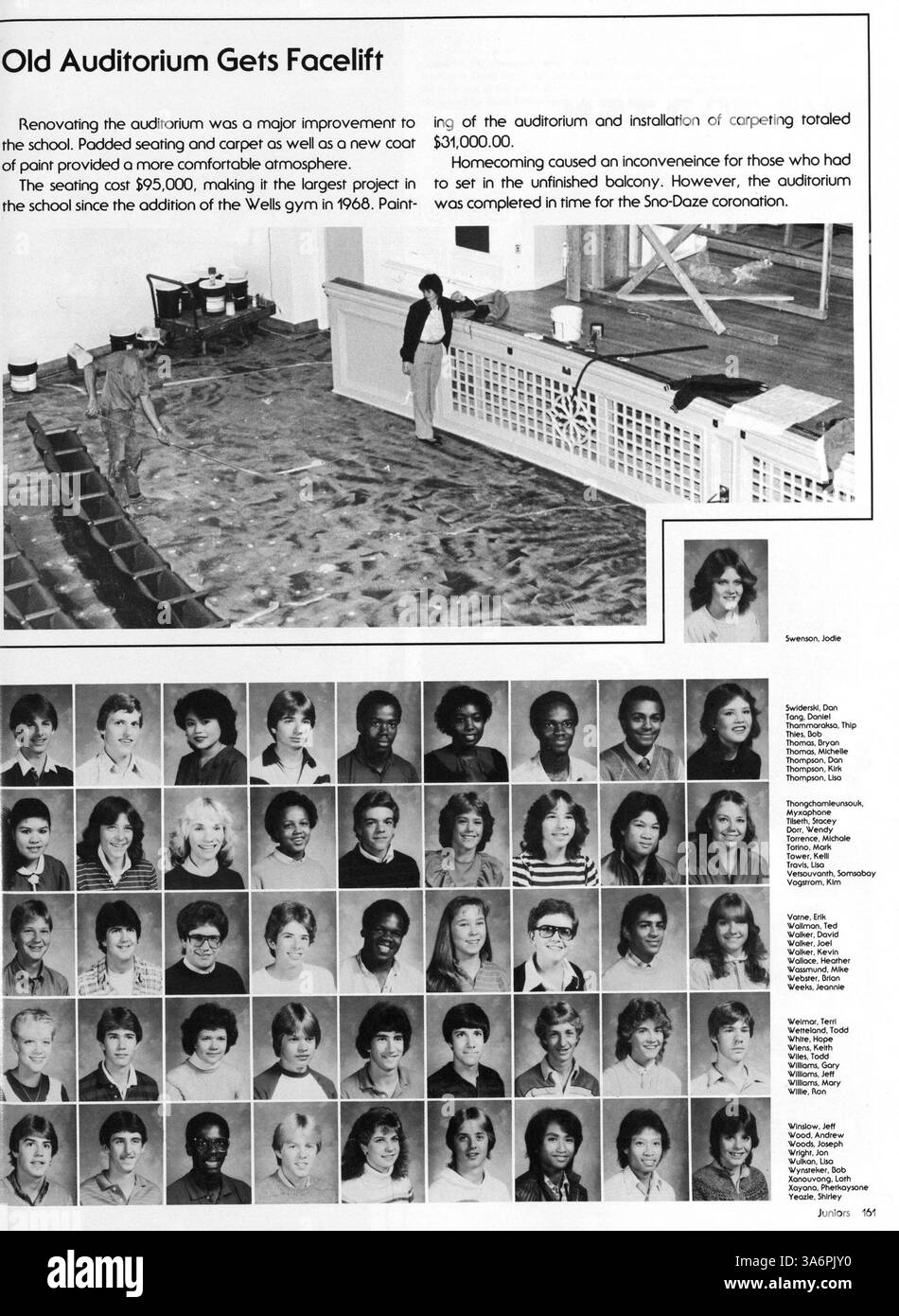 The 1984 Sagamore yearbook from Roosevelt High School documents key ...