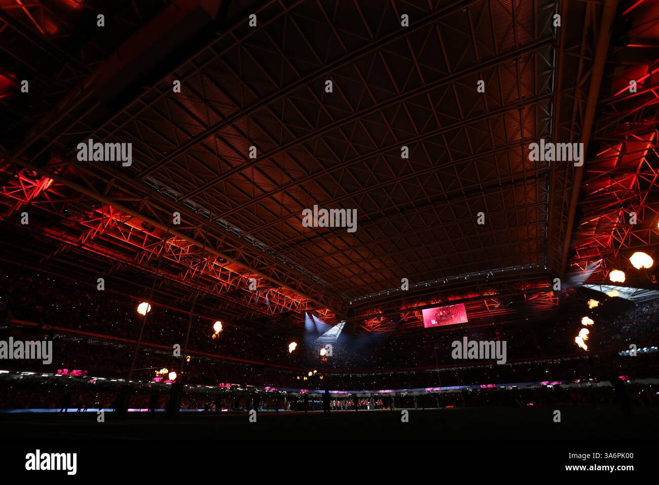 A general view of inside the Principality Stadium, home of Welsh Rugby ...