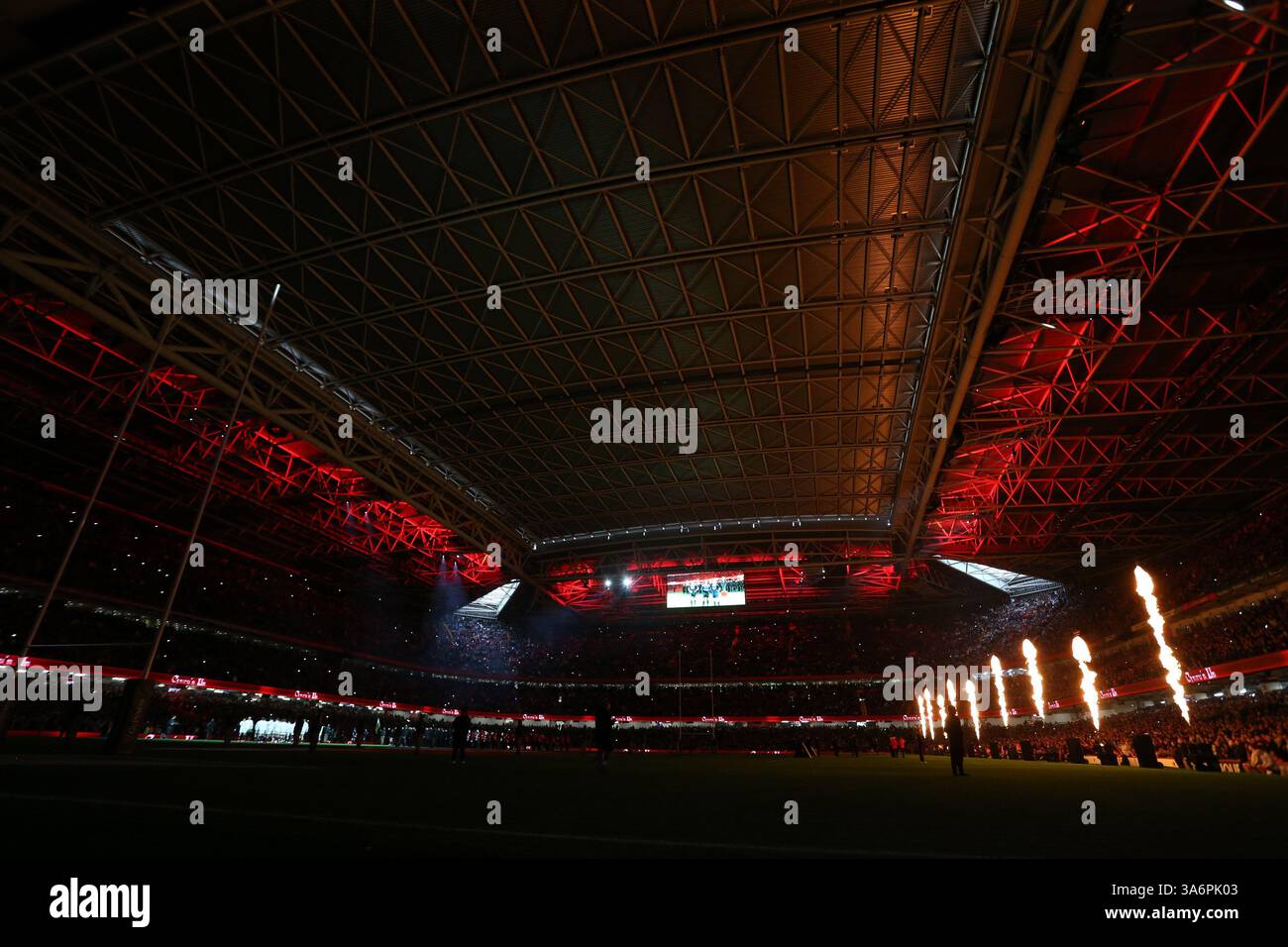 A general view of inside the Principality Stadium, home of Welsh Rugby ...