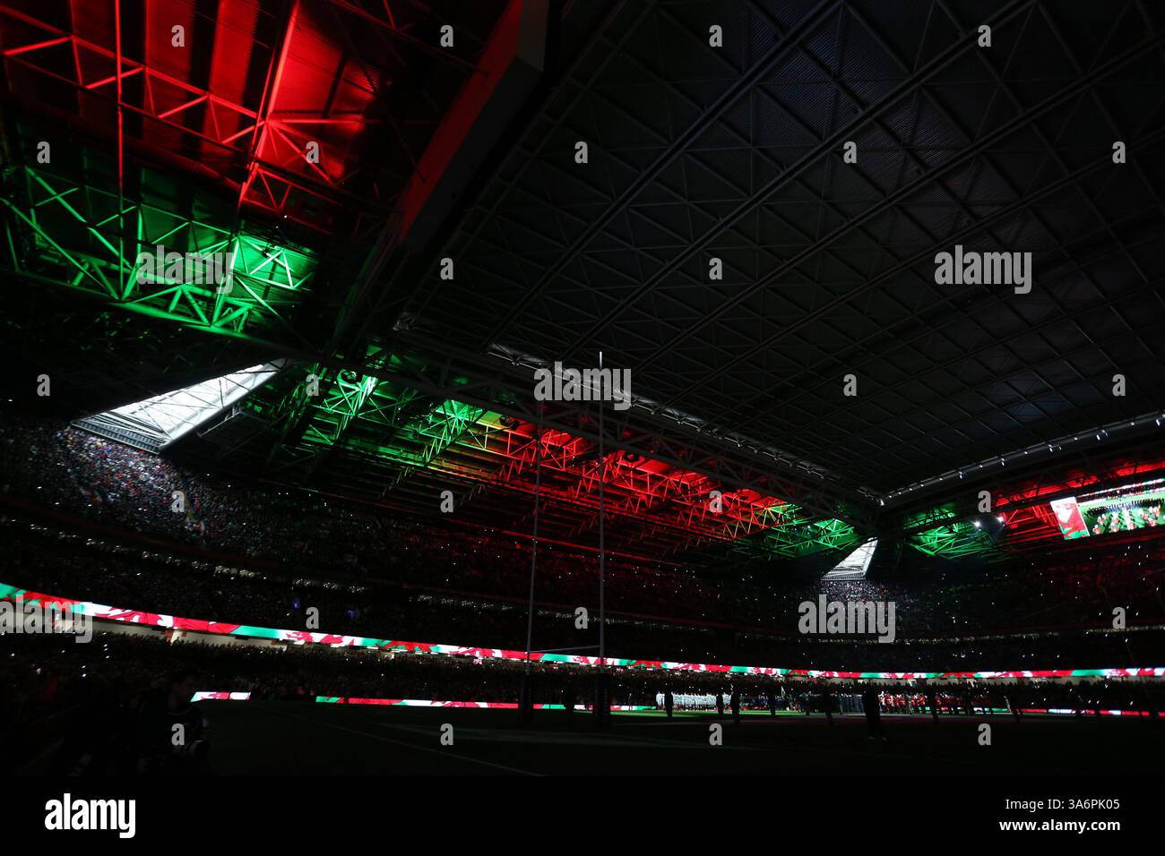 A general view of inside the Principality Stadium, home of Welsh Rugby ...