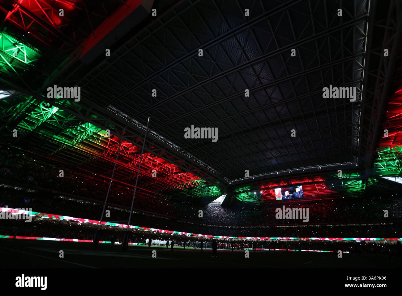 A general view of inside the Principality Stadium, home of Welsh Rugby ...