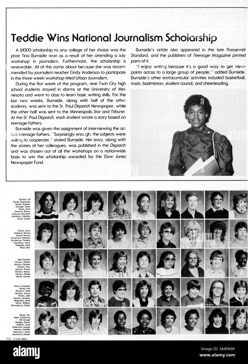 Roosevelt High School’s 1984 Sagamore yearbook documents the key ...