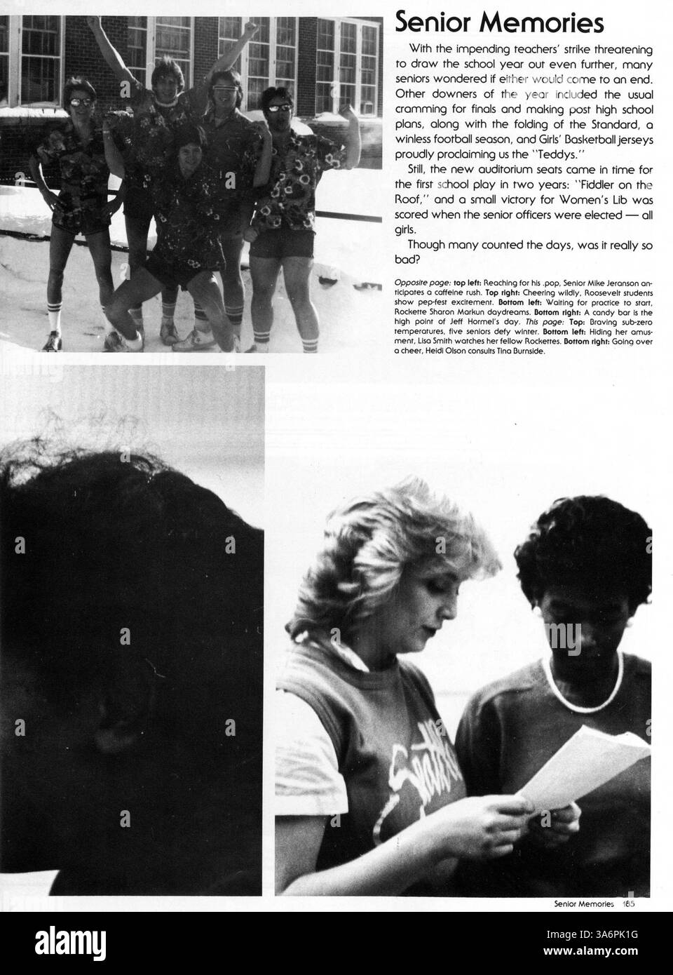 The 1984 Sagamore yearbook from Roosevelt High School documents student ...