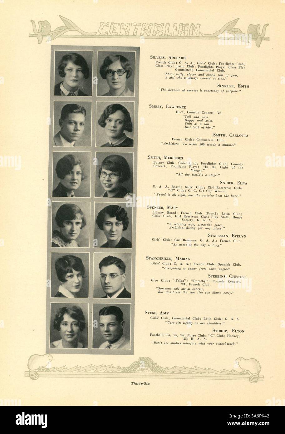 This 1927 edition of the Centralian yearbook from Central High School ...