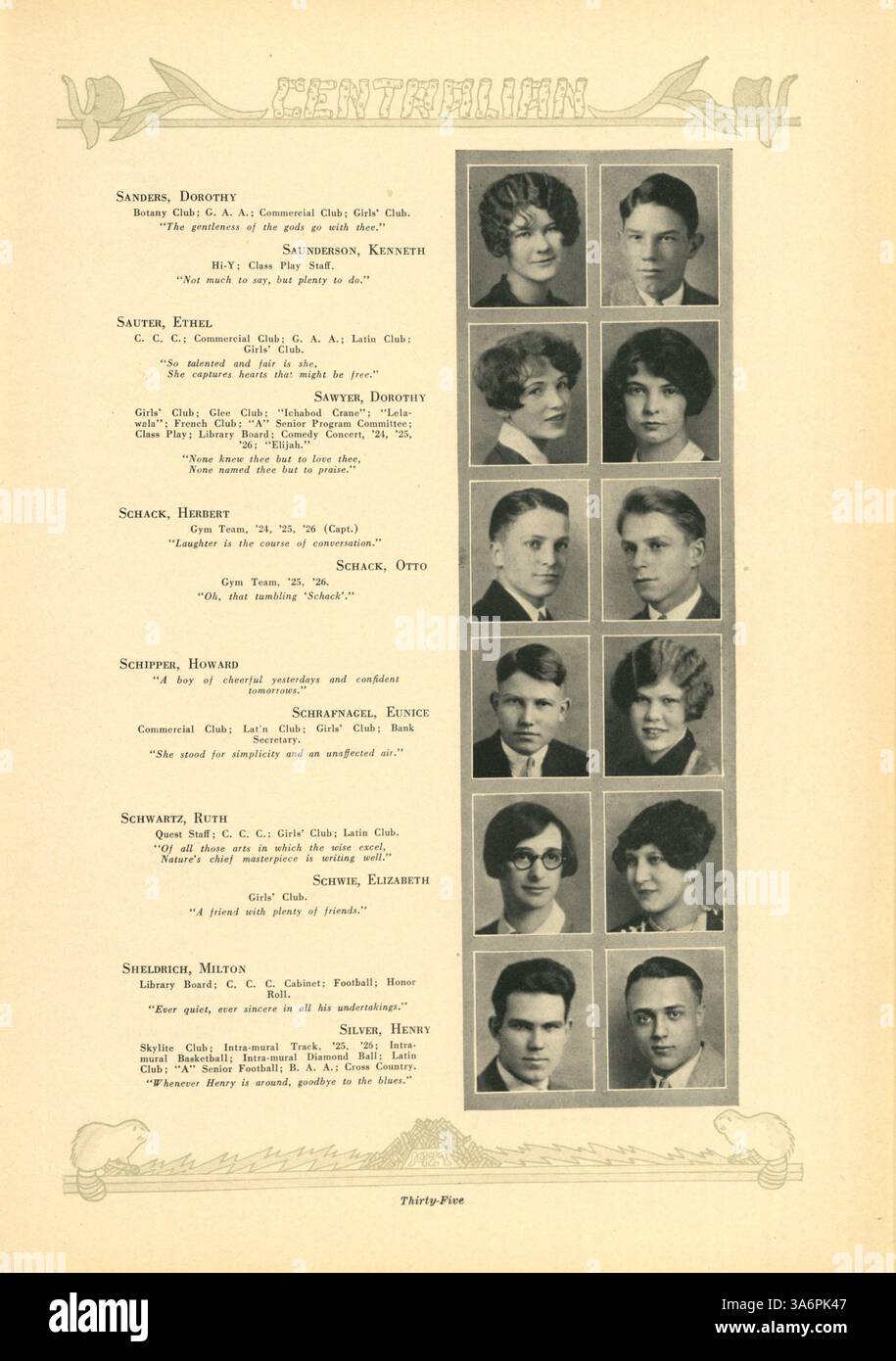 The Centralian 1927 yearbook from Central High School provides a ...