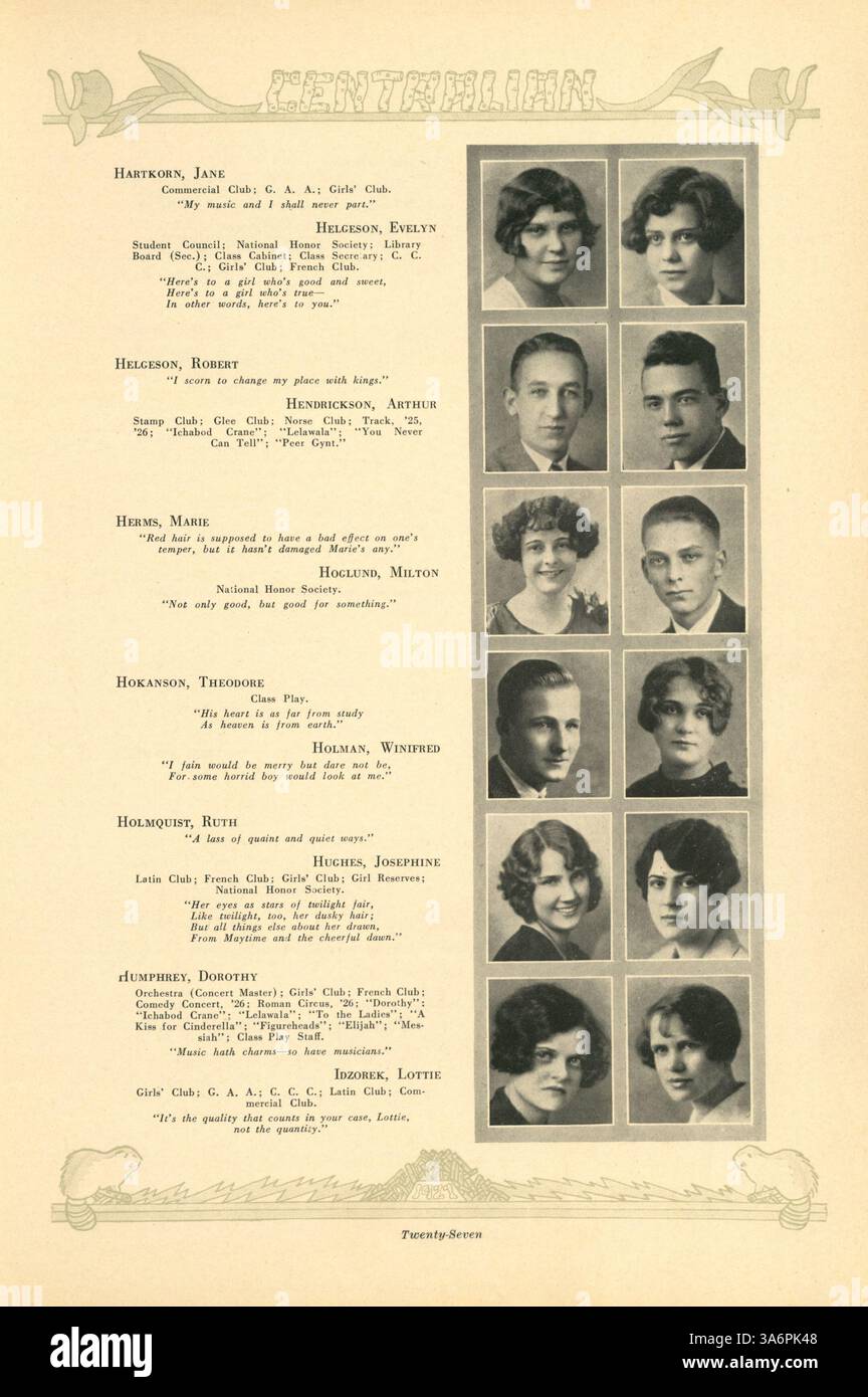 This edition of the centralian yearbook 1927 highlights the st hi-res ...