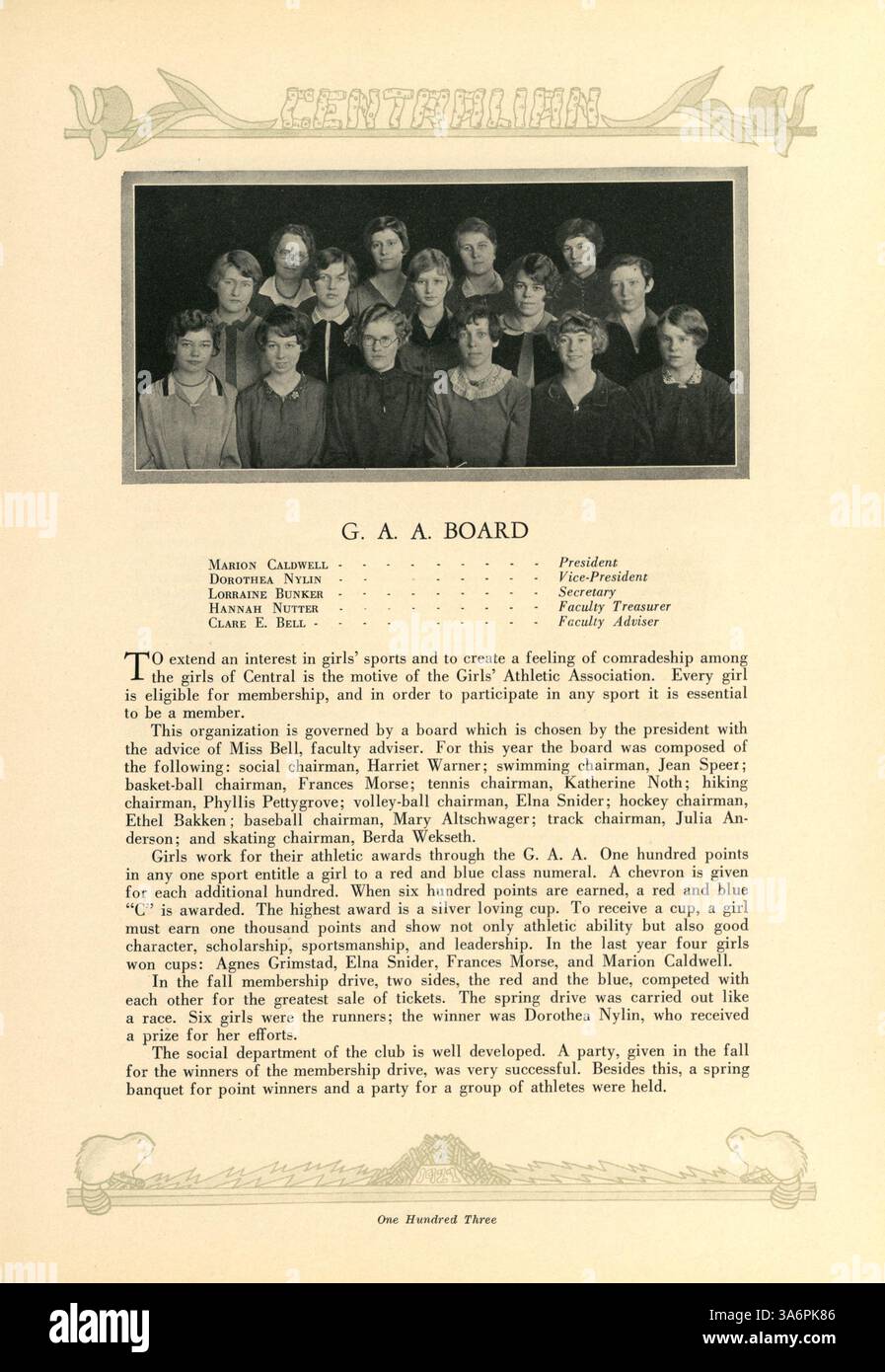 The 'Centralian' yearbook from 1927 chronicles the student body ...