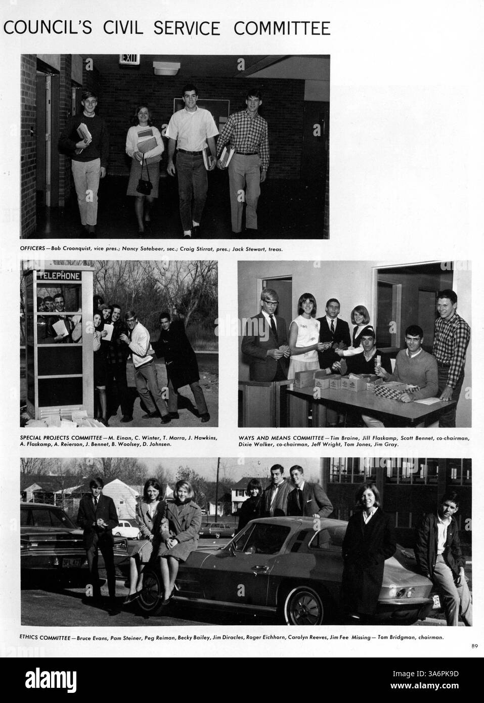 The 1966 Whigrean yearbook from Edina-Morningside High School features student portraits ...