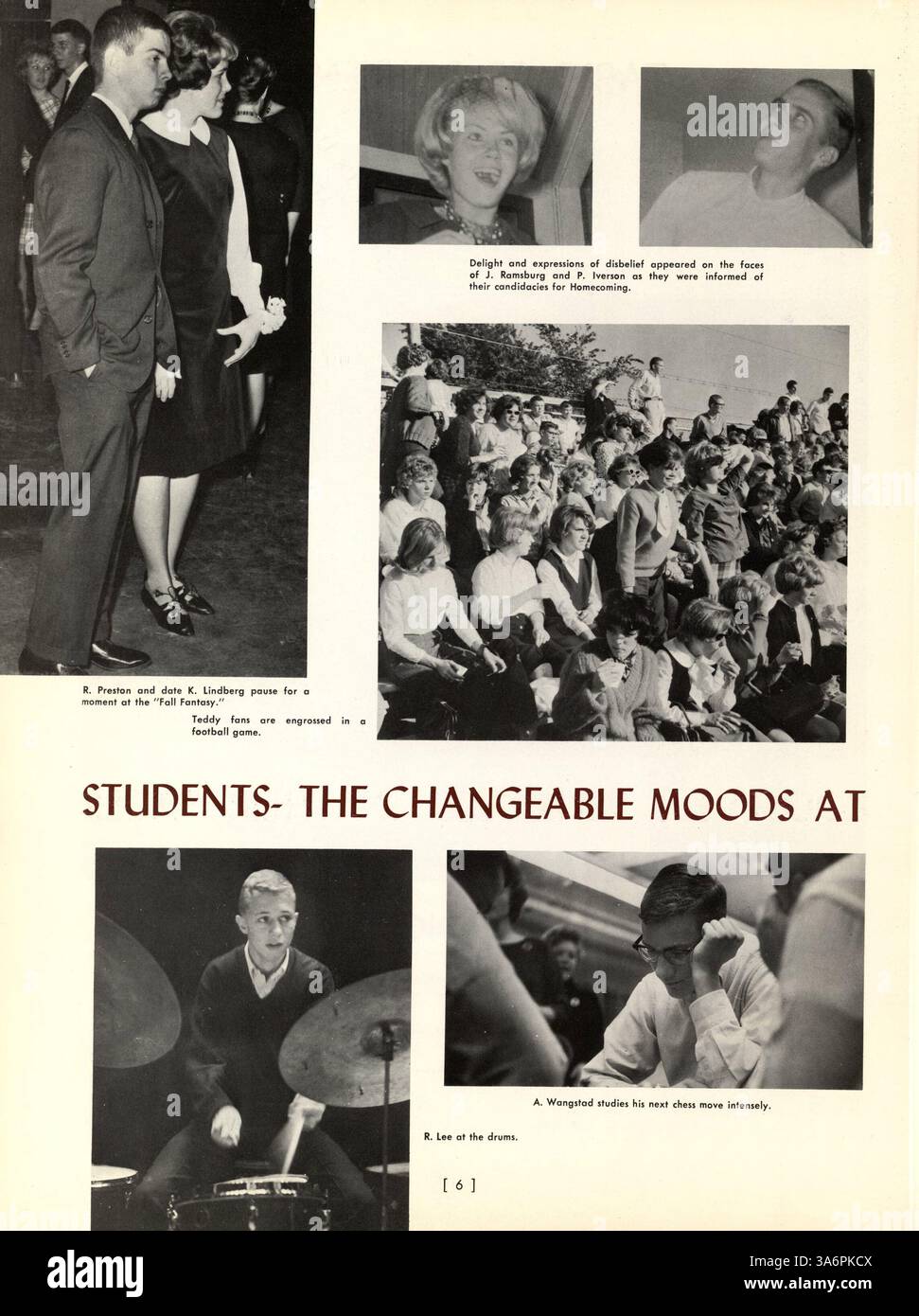 The 1964 'Sagamore' yearbook from Roosevelt High School features the ...