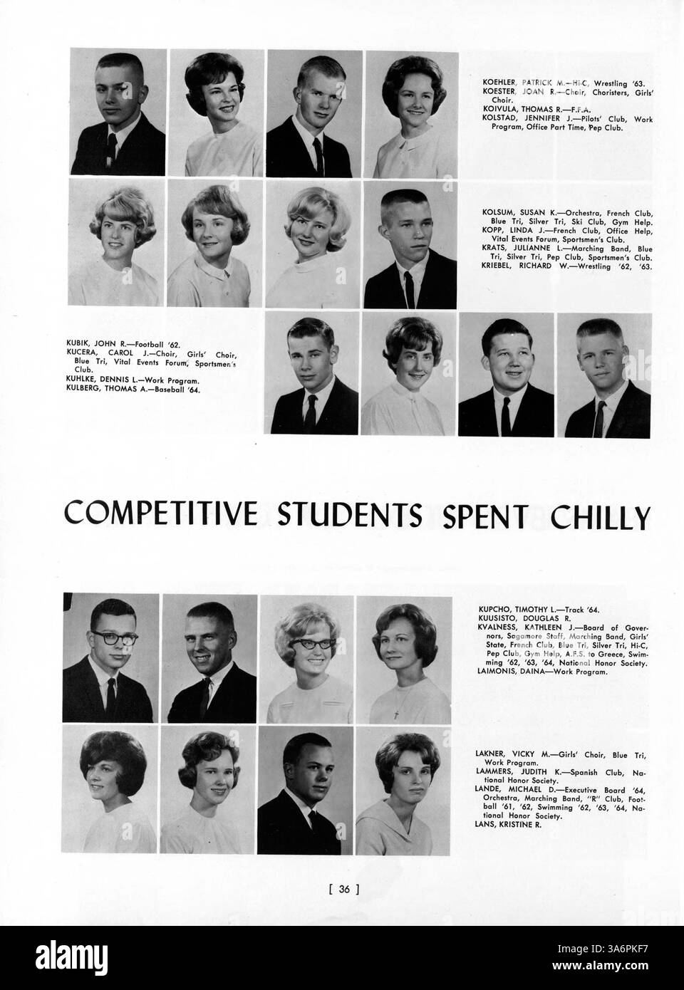 The 1964 'Sagamore' yearbook captures Roosevelt High School’s 1963-1964 ...