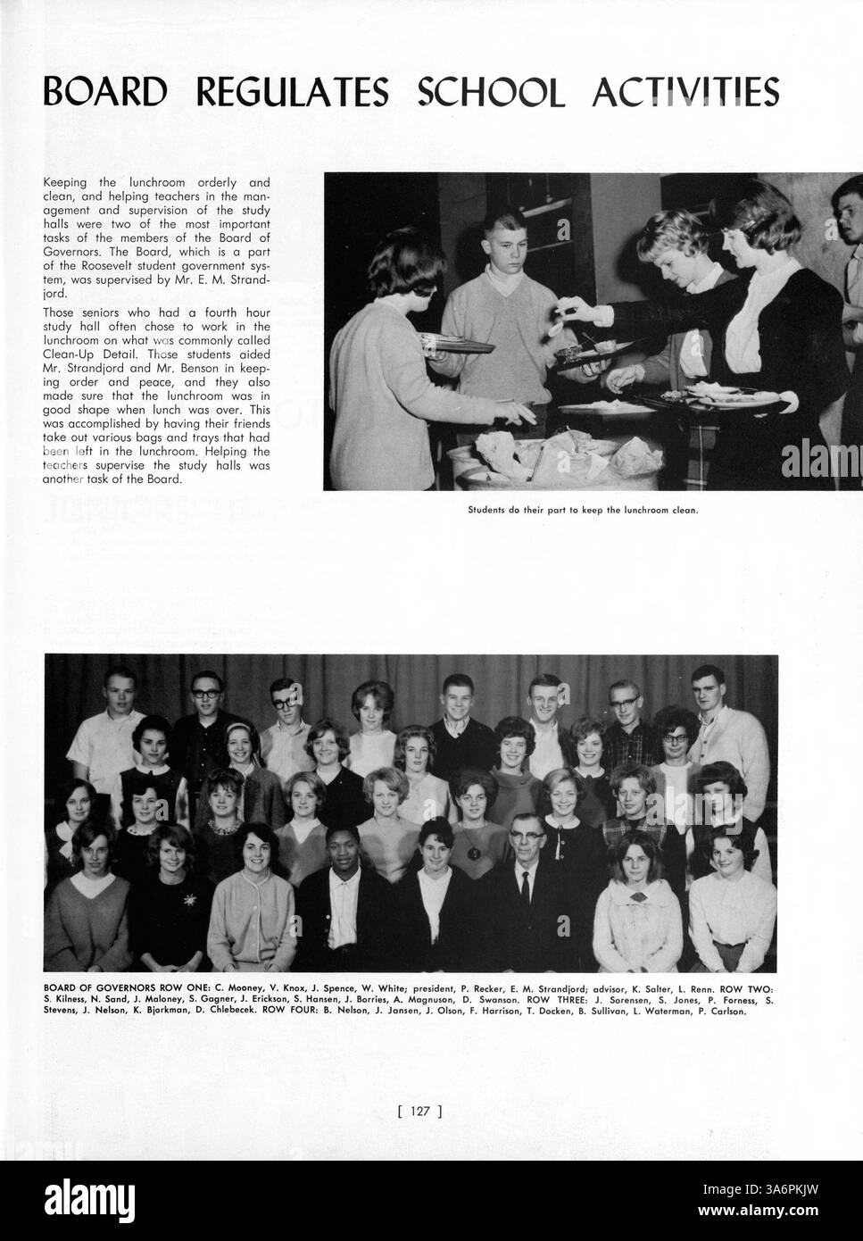 Roosevelt high schools 1964 yearbook hi-res stock photography and ...