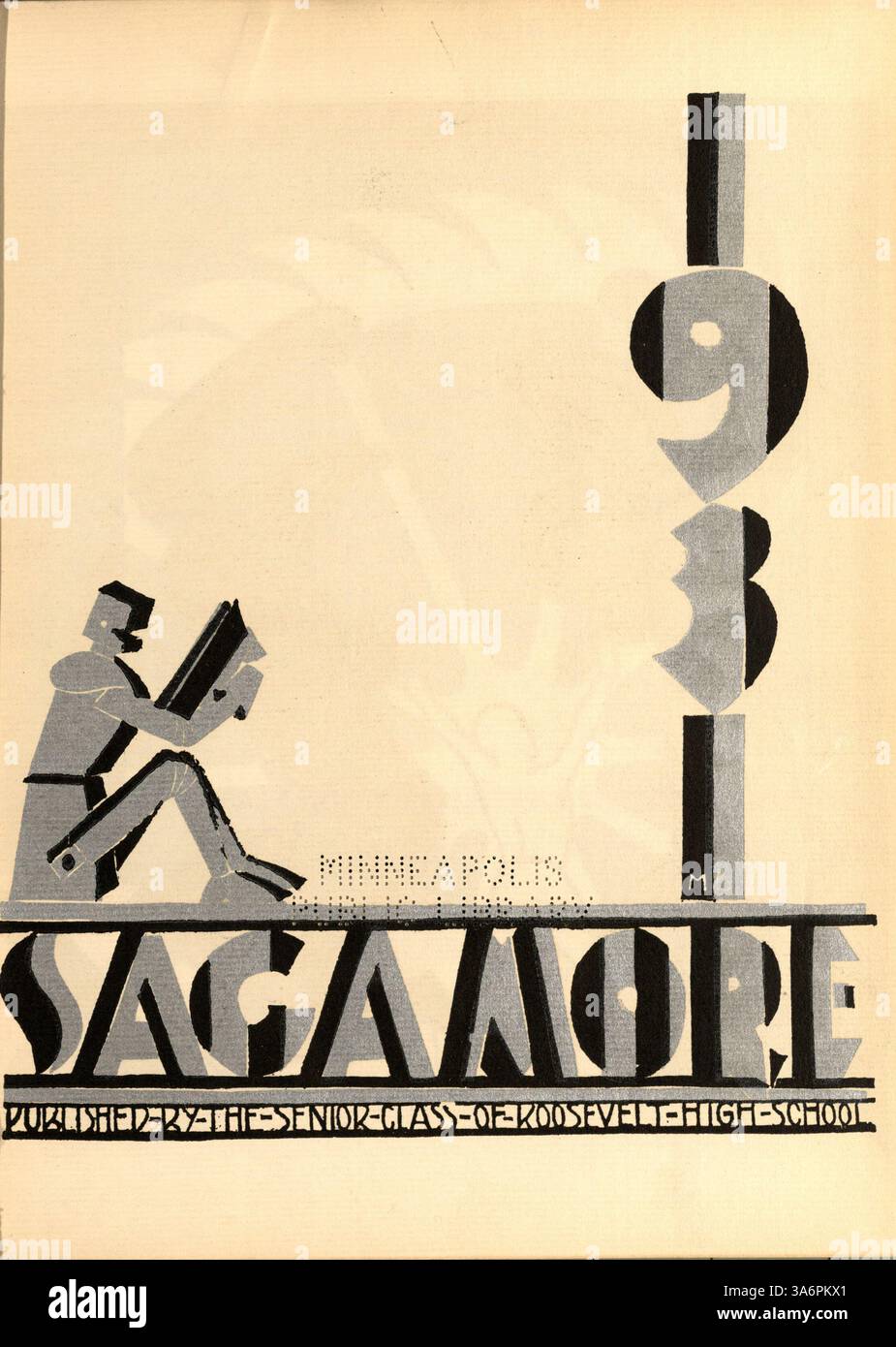 The 1931 Roosevelt High School yearbook, Sagamore, captures significant ...