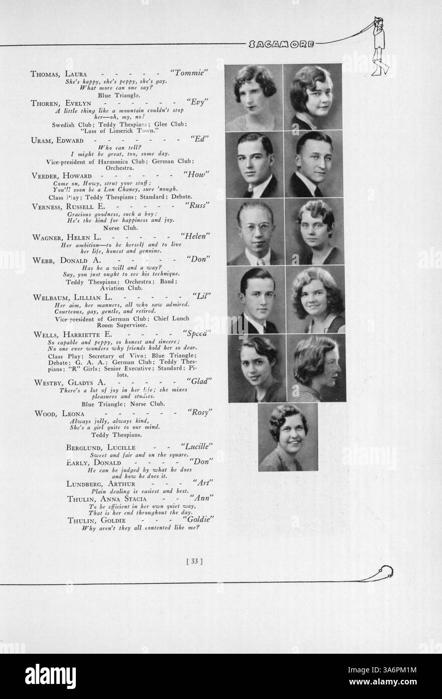 The 1931 Roosevelt High School yearbook, Sagamore, captures the ...