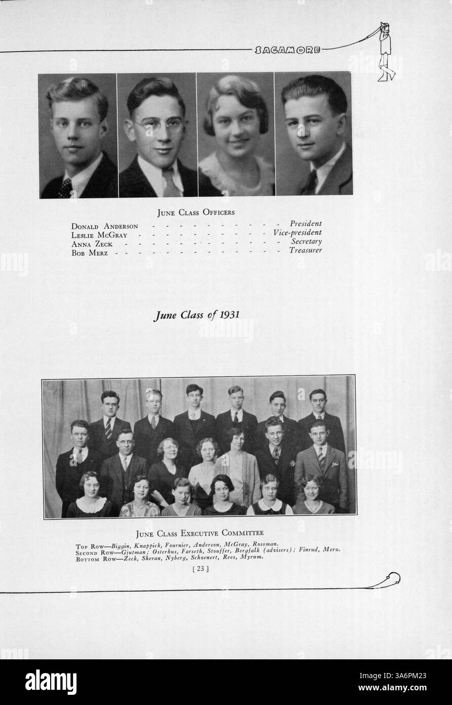 The 1931 Roosevelt High School yearbook, Sagamore, showcases the ...