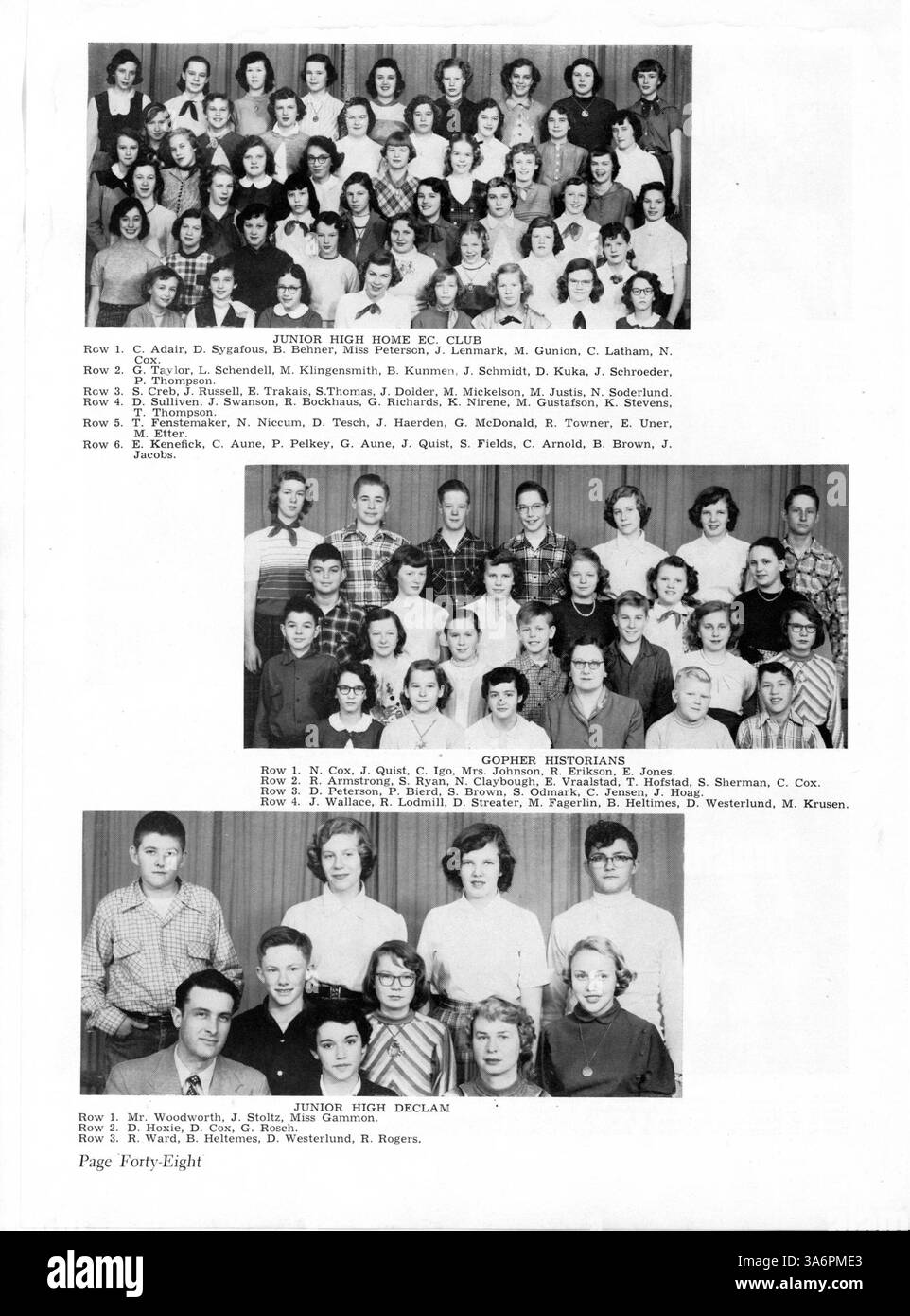 The 1953 edition of Mound High's Mohian yearbook highlights academic ...