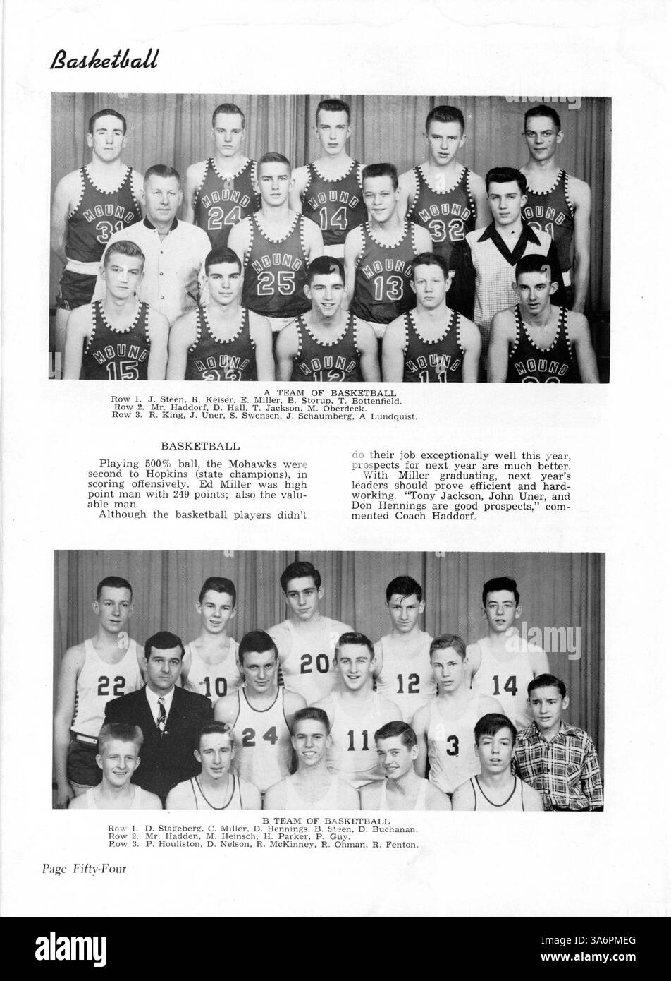 The 1953 Mohian yearbook documents the life at Mound High School ...