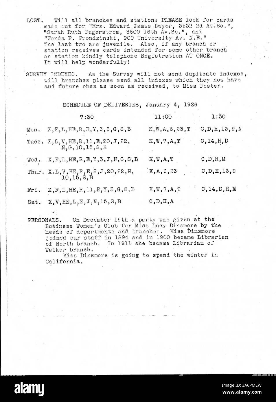 The 1925 minneapolis public library weekly bulletin contains staff ...