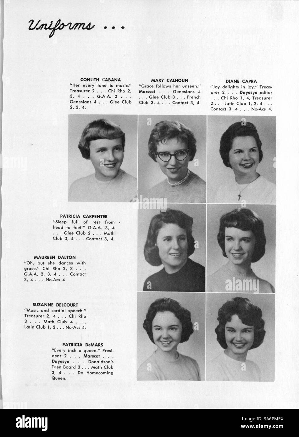 This 1959 Dayesye yearbook from St. Margaret's Academy chronicles the ...