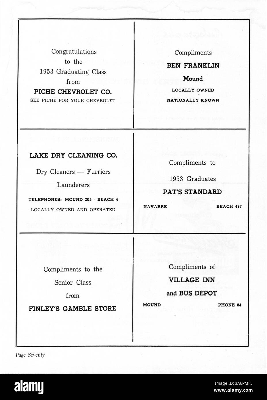 This 1953 edition of Mound High's Mohian yearbook captures moments from ...