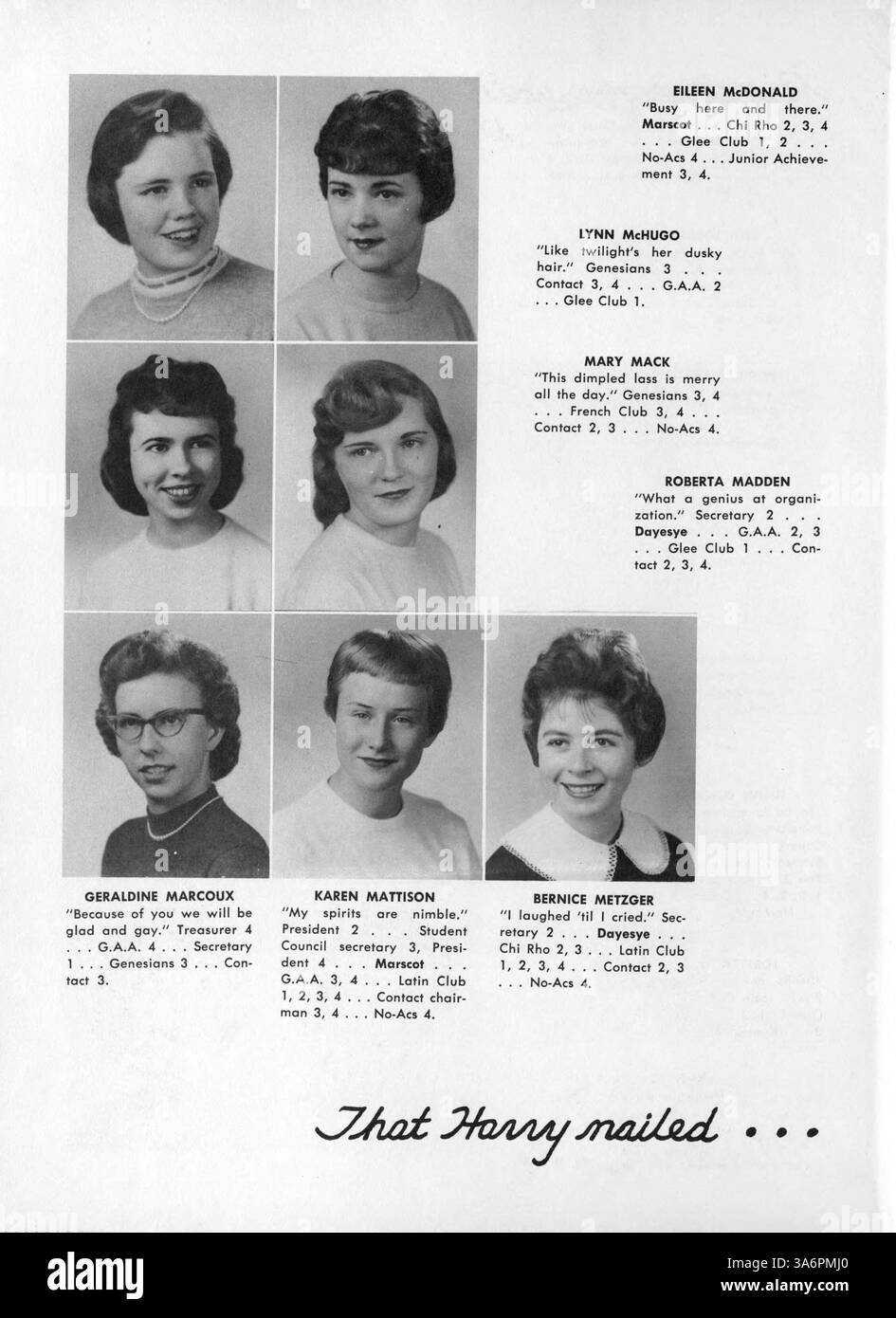 This 1959 Dayesye yearbook from St. Margaret's Academy features a look ...