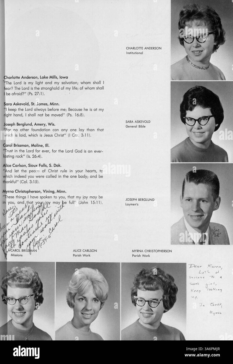 The Lutheran Bible Institute yearbook Reflector from 1962 highlights ...