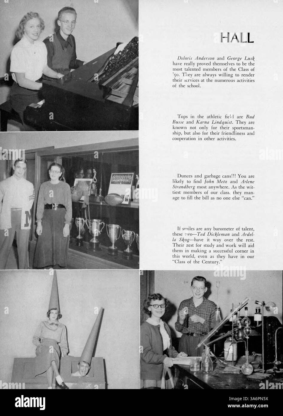 Minnehaha Academy's 1950 Antler yearbook reflects the 1949-1950 school year, showcasing student ...