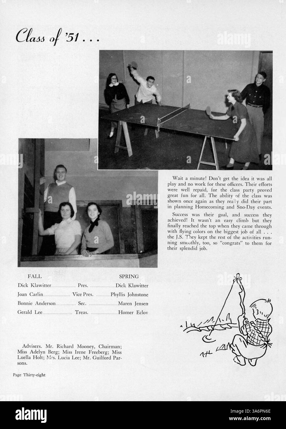 The 1950 Antler yearbook from Minnehaha Academy records the significant ...