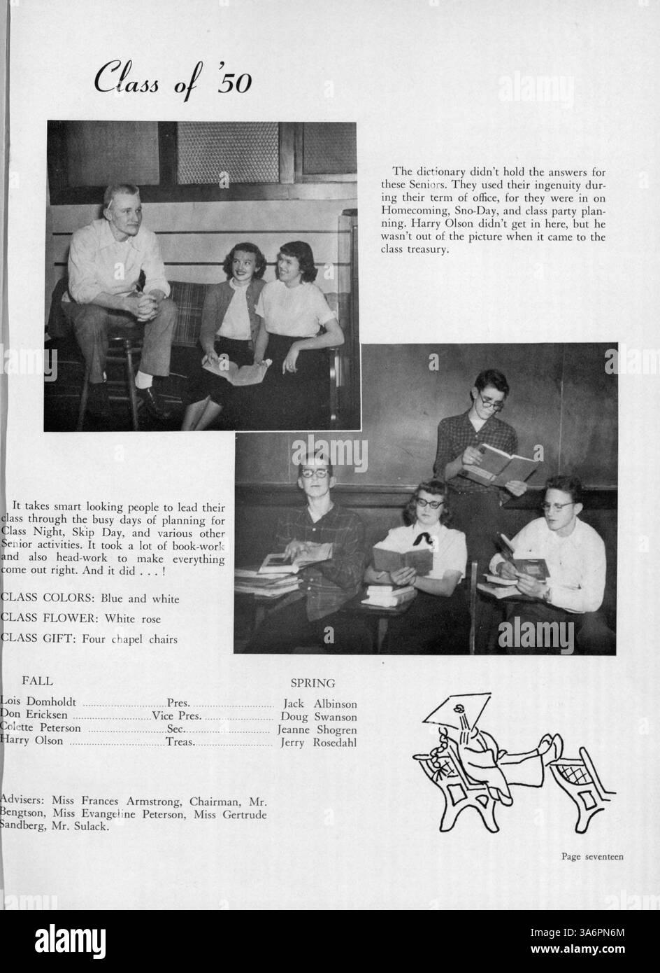 Yearbook from minnehaha academy documents the 1949 1950 school year hi-res stock photography and ...