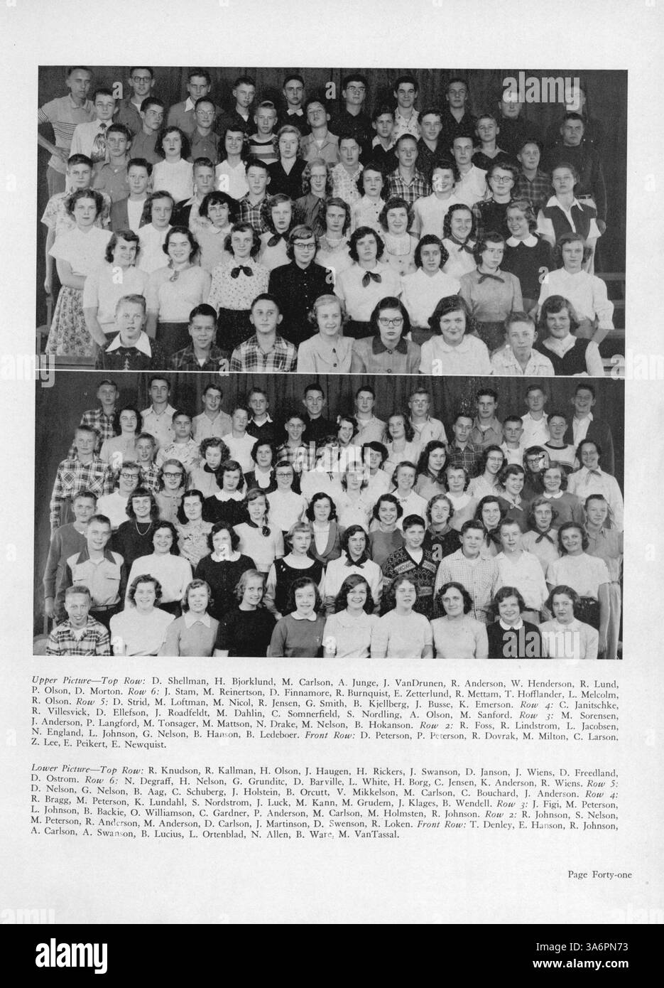 The 1950 Antler yearbook from Minnehaha Academy details the students ...