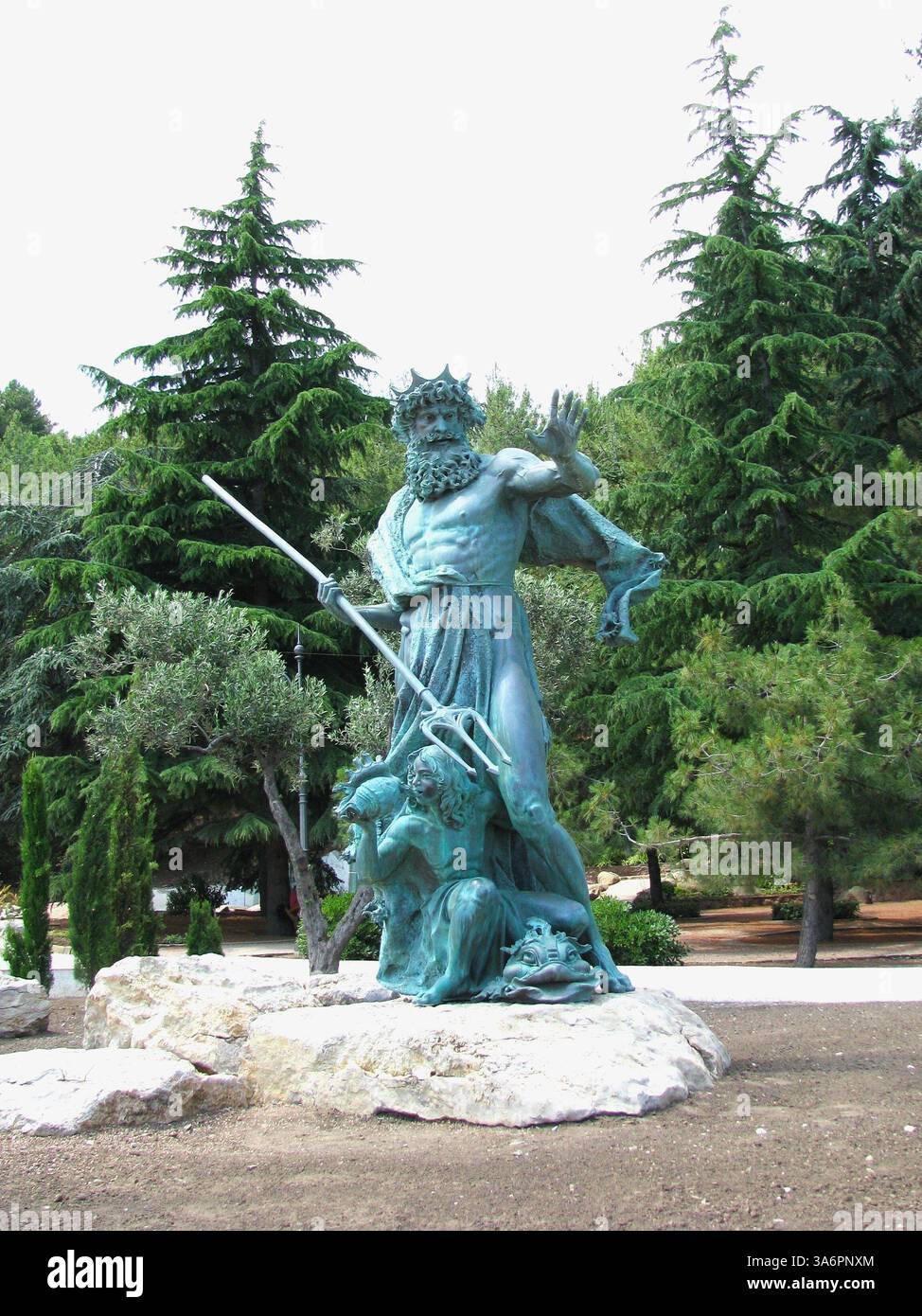 Sculpture of the god of the seas Poseidon Stock Photo - Alamy