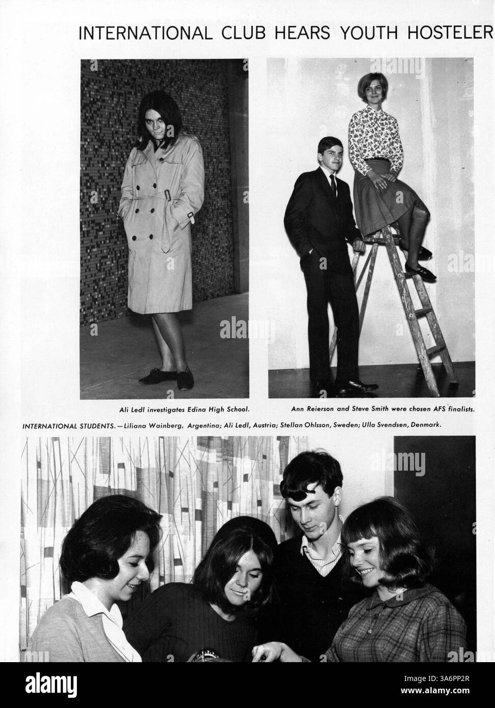 The 1966 Whigrean yearbook from Edina-Morningside High School documents student portraits ...