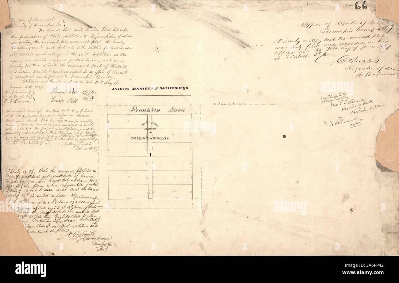 This image documents the Post's Addition neighborhood in Minneapolis ...