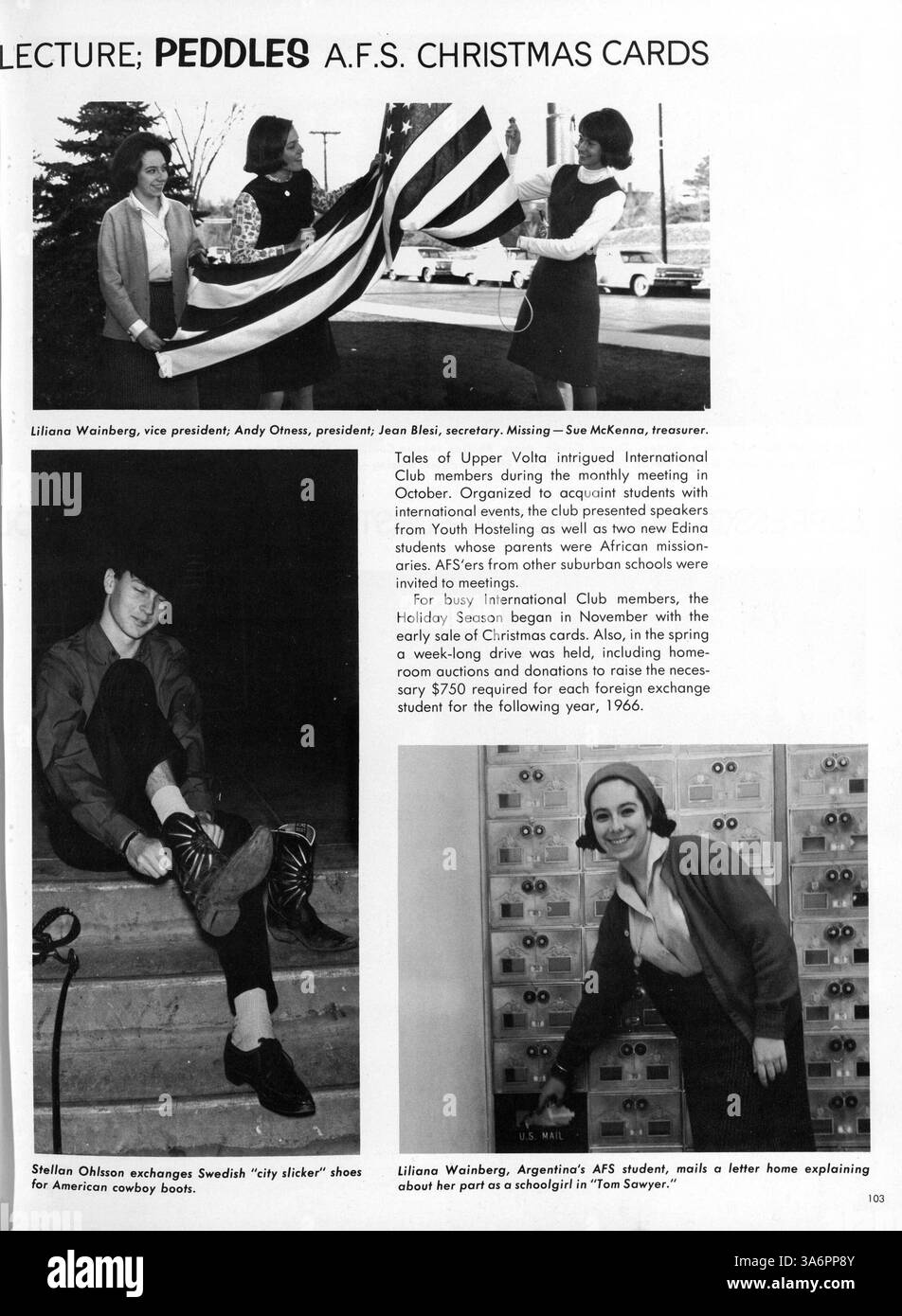 This 1966 Whigrean yearbook from Edina-Morningside High School features portraits of students ...