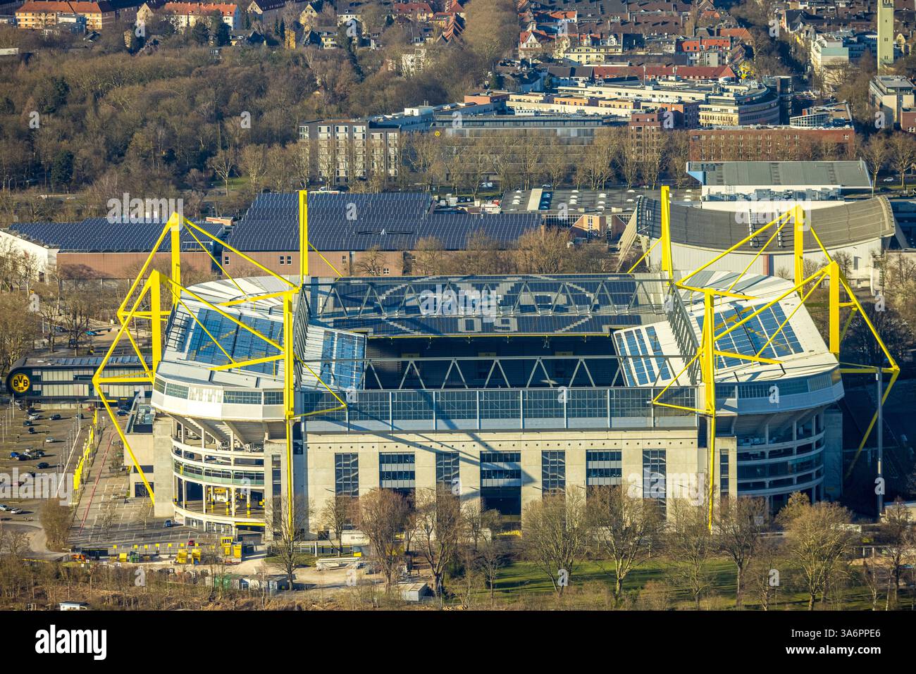 Luftbild, Signal Iduna Park Bundesligastadion BVB 09 Borussia Dortmund ...